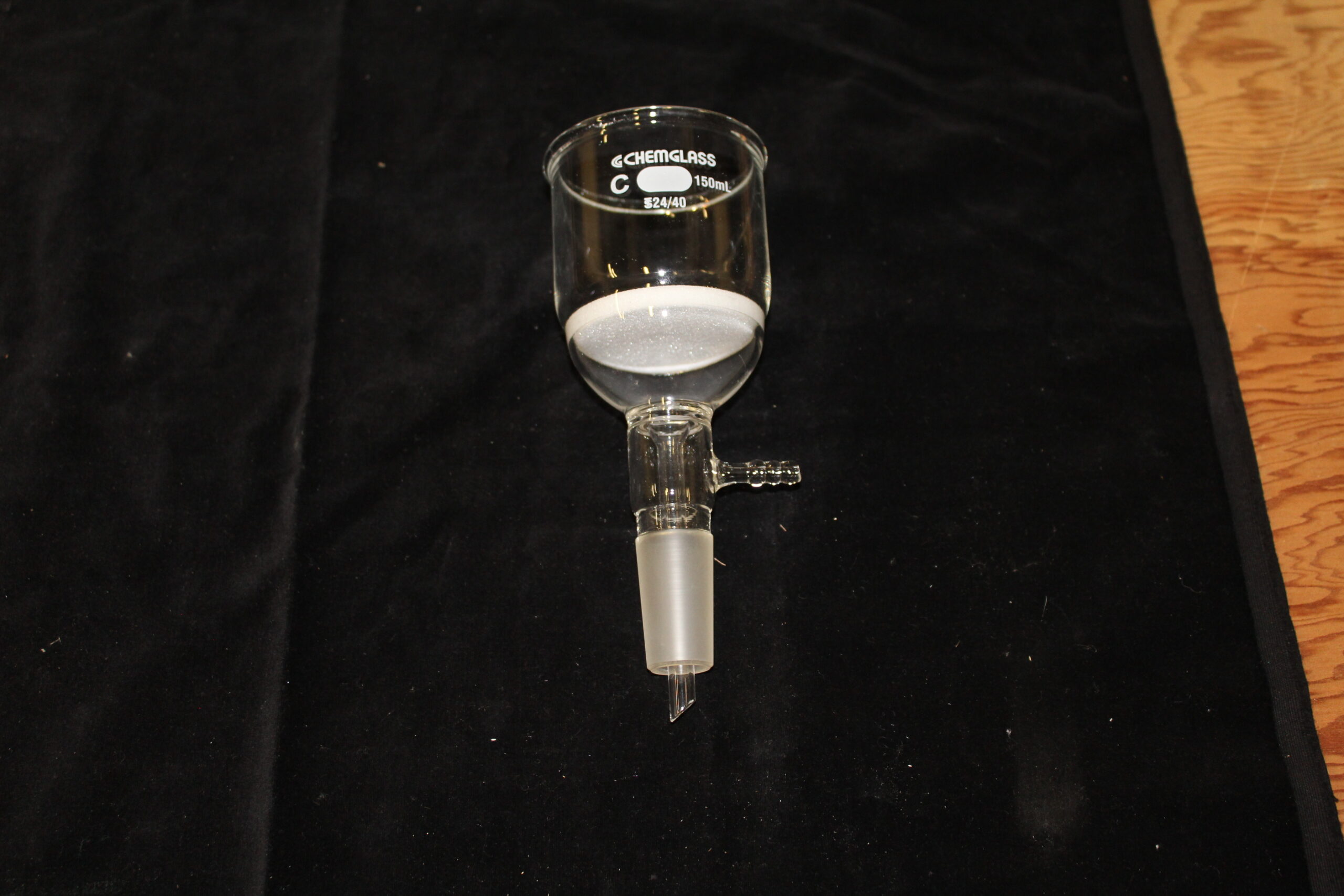 150ml Fritted Filtration Funnel - Welcome
